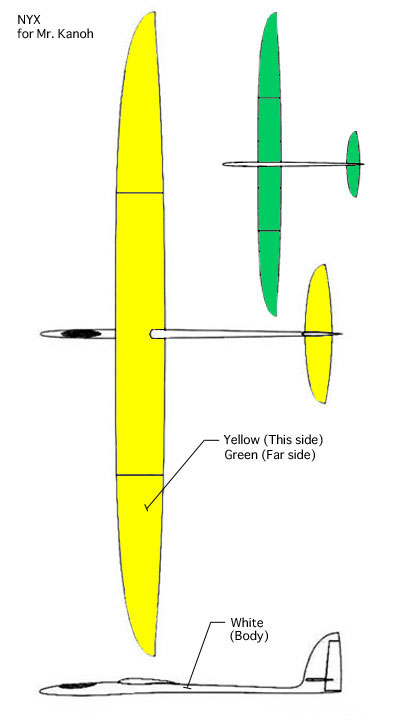 Kanoh's RC Sailplane Structure